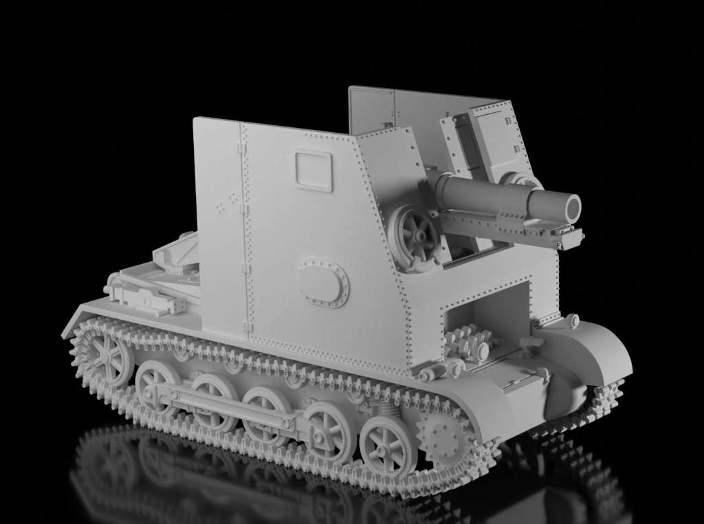 15cm sIG 33 auf Pz.I B “Bison” (Wargame3d) – Battlefield3D
