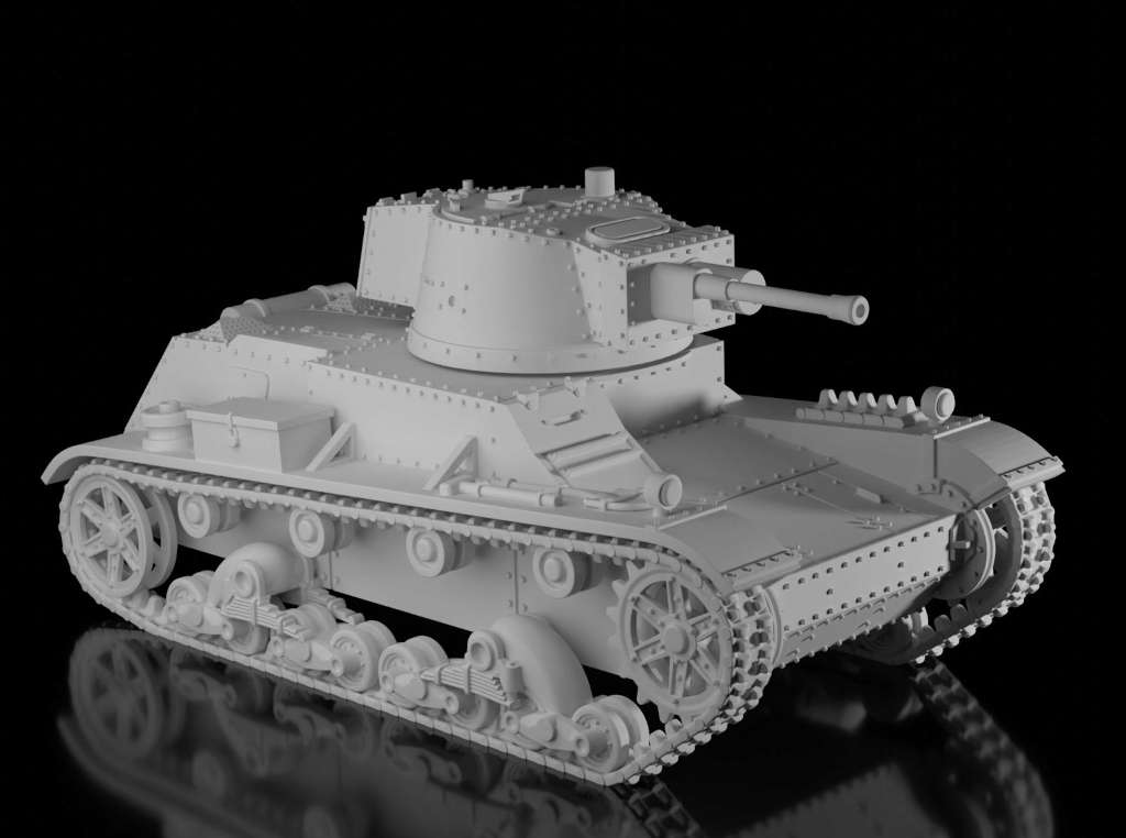 7TP Light Tank – Single Turret (Wargame3d) – Battlefield3D