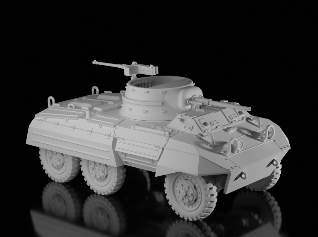 M8 Greyhound 6×6 Armoured Car (Turret Mounted MG) – Battlefield3D